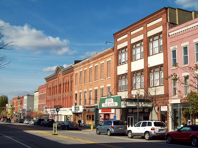 Dansville's classic main street offers small-town tranquility. Where retirement means trading traffic jams for friendly waves from neighbors.