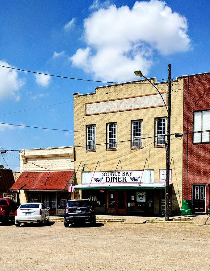 Double Sky Diner's vintage storefront brings small-town charm to Moody, Texas &ndash; a breakfast oasis worth the drive from anywhere.