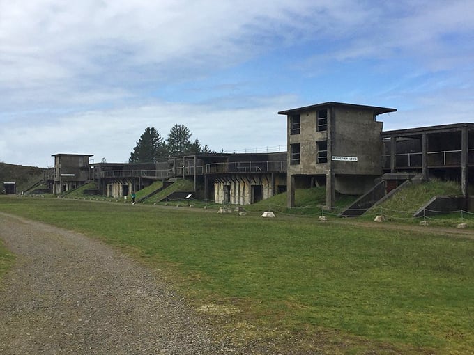 History meets mystery at Fort Stevens. These concrete remnants whisper stories of coastal defense from another era.
