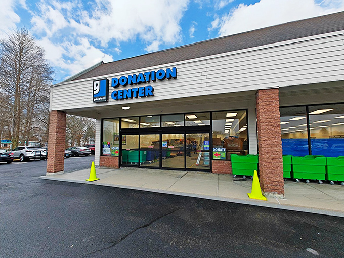 Smiles guaranteed! Goodwill's welcoming donation center makes giving back as rewarding as the bargain hunting that follows.