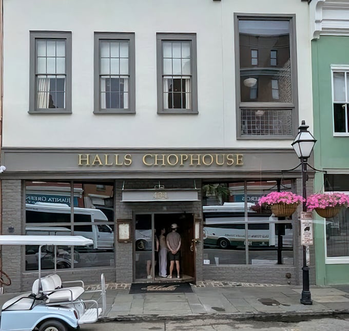 Halls Chophouse stands proudly on Charleston's historic streets, like that friend who always knows where the good food is.