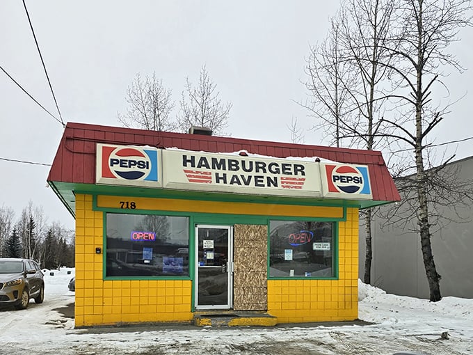 Yellow and red like a burger joint superhero, Hamburger Haven lives up to its name with patties worth traveling for.