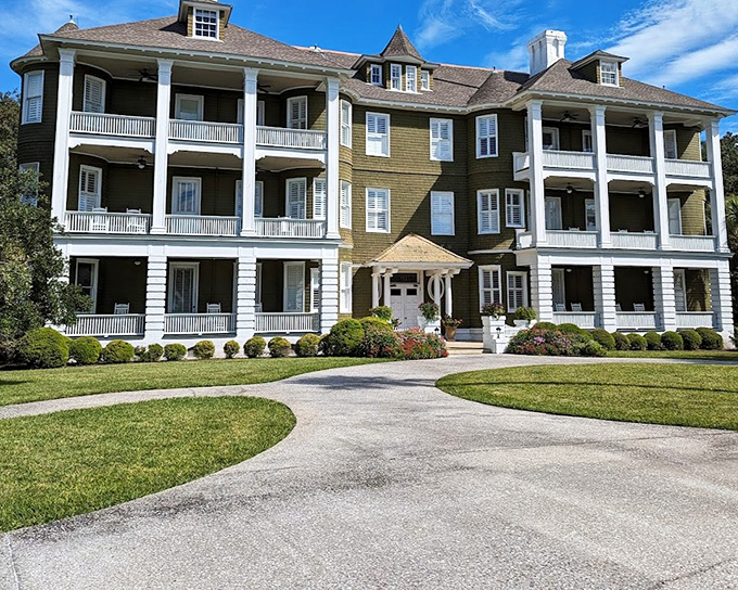 The stately Jekyll Island Club Hotel stands as a monument to Gilded Age elegance. America's wealthiest families once vacationed in this coastal paradise.