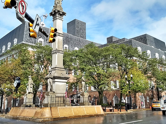 The courthouse square stands proudly, anchoring a city that balances history with modern small-town life.