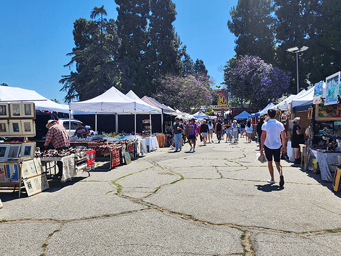 Melrose Trading Post's pristine walkways lead to white-tented treasures. The perfect Sunday activity when brunch gets boring and your walls need something interesting!