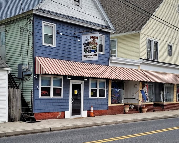 Mom-n-Pop's blue facade might not win architectural awards, but the home cooking inside has earned a permanent place in local hearts.