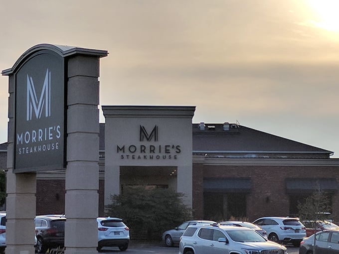 That prominent "M" stands for "Mmmmm"&mdash;exactly what you'll say after your first bite at Morrie's Steakhouse.