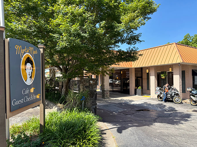 Myrtie Mae's charming entrance promises Ozark hospitality and chicken that'll make you want to extend your Eureka Springs stay.