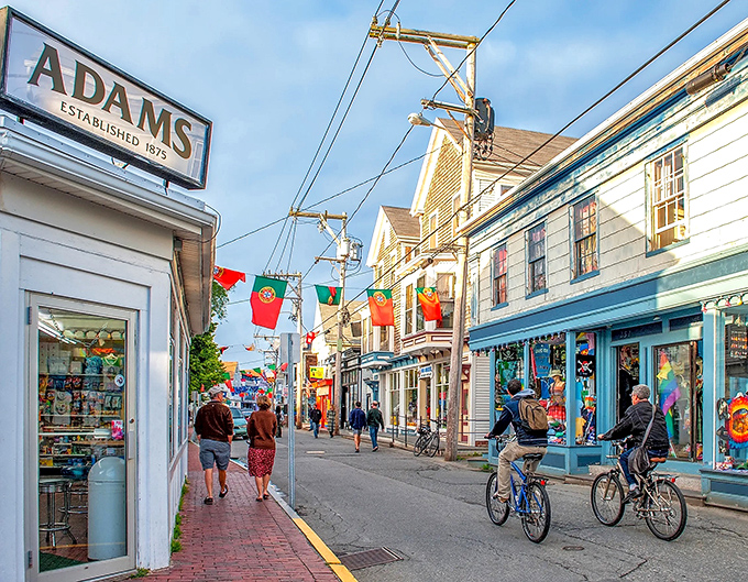 Provincetown's colorful Commercial Street looks like the love child of a fishing village and an artist's palette.