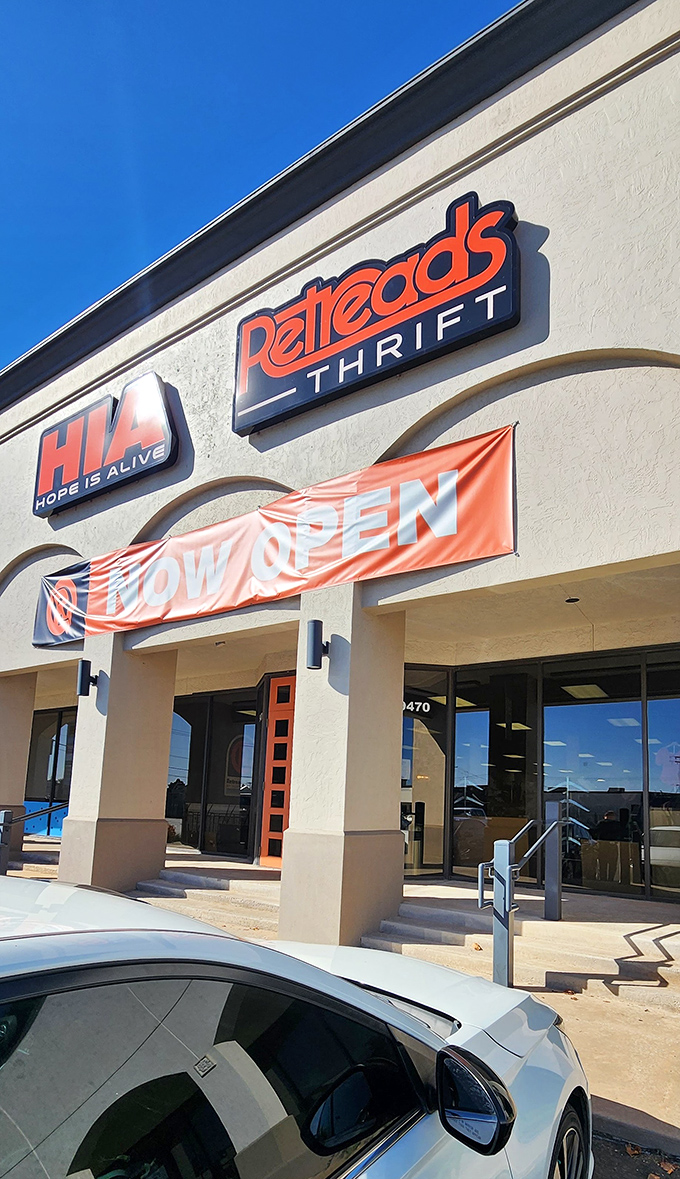 Retreads Thrift's stylish signage hints at the curated treasures waiting inside this Village neighborhood favorite.