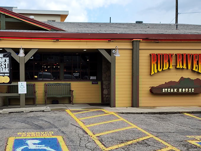 Western charm with a neon twist, where cowboy dreams meet perfectly marbled reality every night.