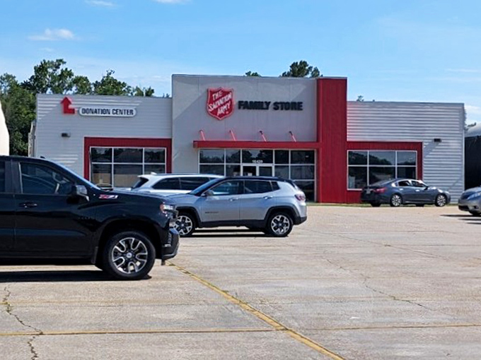 Clean lines and charitable hearts define this Salvation Army outpost, where helping others feels as good as finding deals.