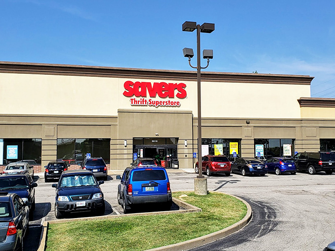 Savers: The red sign promises what your bank account needs&mdash;amazing finds without amazing price tags.
