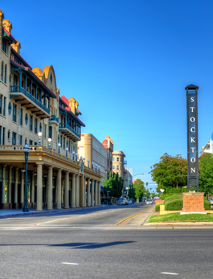 Stockton's district shows off its delta charm with architecture that honors the past while embracing a vibrant future ahead.