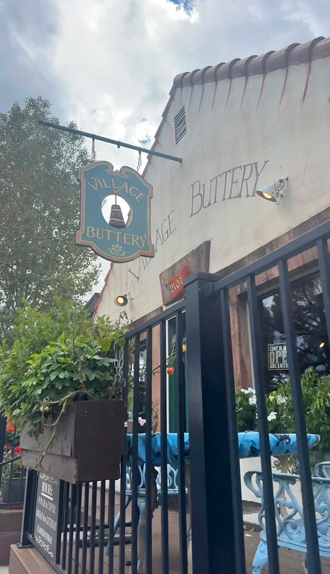 The Village Buttery's charming exterior looks like it belongs in a storybook. Spoiler alert: the sandwiches are happily-ever-after good.