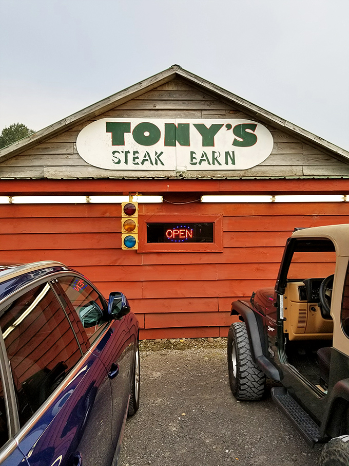Tony's Steak Barn keeps it real with this no-nonsense exterior. The best steakhouses often hide in plain sight!