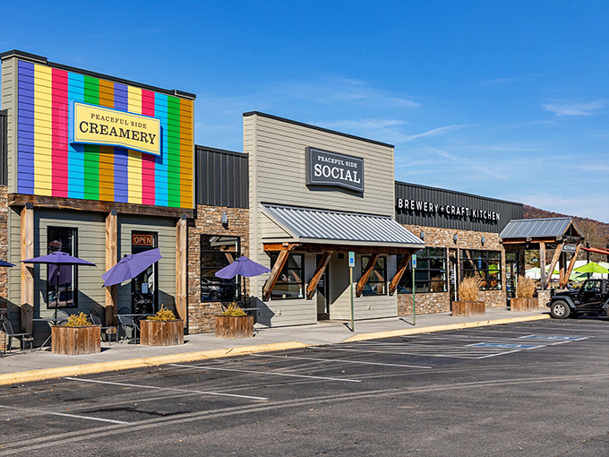 Townsend's main drag proves that paradise doesn't need neon signs - just mountains, trees, and breathing room.
