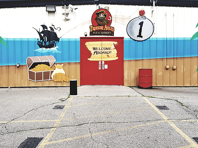 "Welcome Aboard!" Treasure Aisles embraces its pirate theme, promising X marks the spot for bargain hunters.