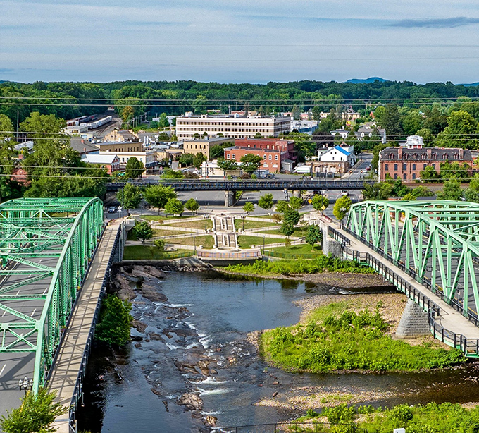 Westfield's welcoming downtown bridge invites leisurely strolls where window shopping doesn't have to stay at the window with these reasonable prices.