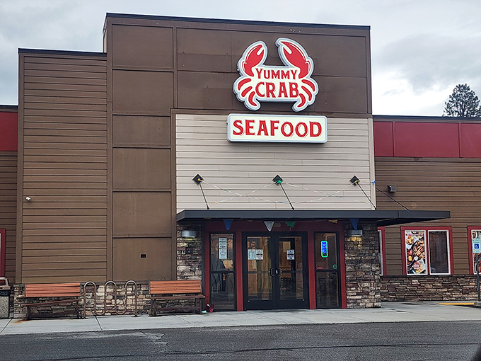 Yummy Crab's glowing sign is like a Vegas marquee for seafood lovers &ndash; what happens at the crab boil stays at the crab boil!