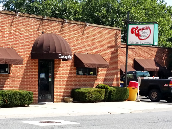 The sign may be simple, but what happens inside Casapulla's is culinary poetry. This brick building houses more flavor than buildings twice its size.
