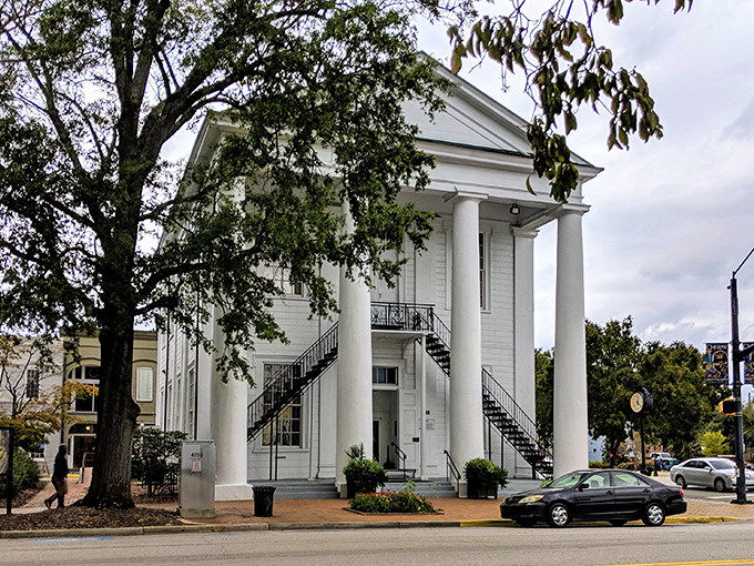 These brick buildings along Cheraw's main drag have witnessed a century of change, but thankfully, the affordable small-town prices stayed put.