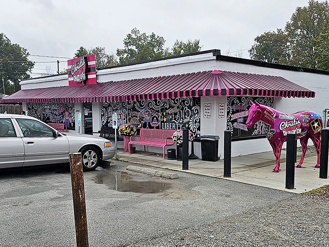 That pink horse outside Christi's isn't the strangest thing you'll see today&mdash;your face when you taste their pancakes will be!