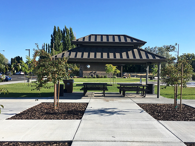 Chubbuck's community pavilion offers shade and gathering space for free. When entertainment costs nothing, your retirement dollars can focus on the essentials.