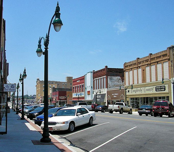 The intersection of history and small-town life in Claremore, where vintage lampposts line streets that haven't forgotten their Oklahoma roots.