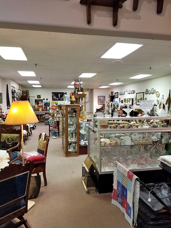 From this view, the Downtown Antique Mall reveals itself as a maze of memories waiting to be discovered.