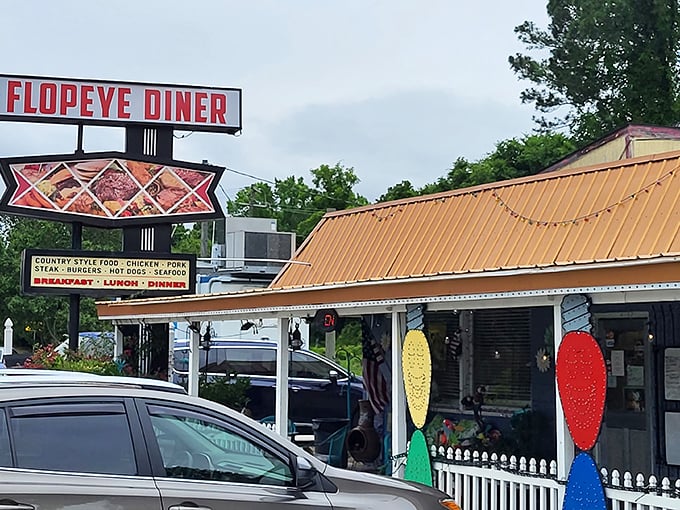 This cheerful exterior hints at the warm hospitality and hearty meals waiting inside.