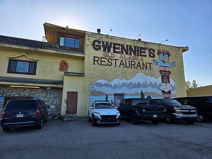 Where else can you get reindeer sausage with a side of Alaska history? That mural has seen generations of satisfied diners.