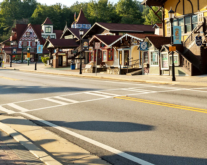 German-inspired architecture meets Southern affordability in this unique mountain town that defies all expectations completely.