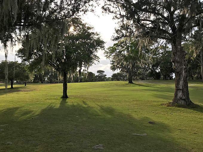 Oak-dappled golf courses where your Social Security check covers both your greens fees and your 19th hole celebration.