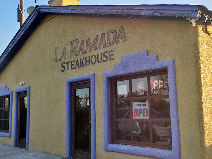 The bright blue trim and desert-gold walls of La Ramada invite you in for steaks with Mexican flair. Bisbee's hidden treasure!