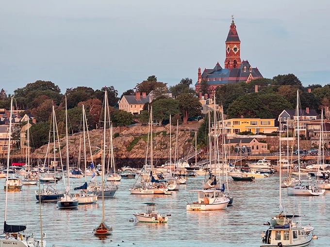 Fishing boats and pleasure craft share Marblehead Harbor in perfect harmony. A maritime democracy where everyone gets equal access to beauty.