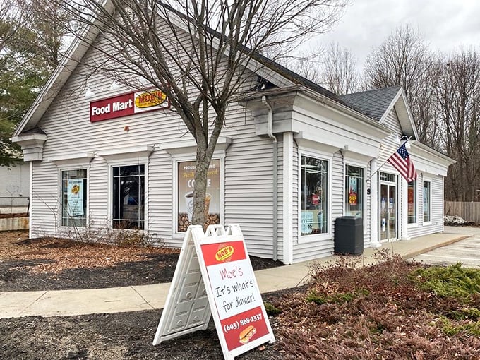 The "Food Mart" sign might be humble, but inside lurks sandwich royalty that's earned its New Hampshire crown.