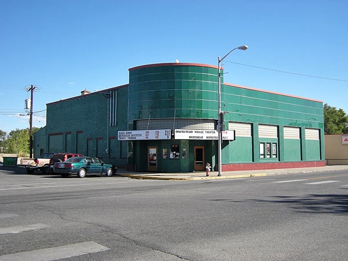The vintage theater in Omak shows movies at prices that won't require a second mortgage for popcorn.