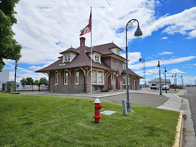 The historic train depot reminds visitors that Ontario has always been a crossroads for travelers. 