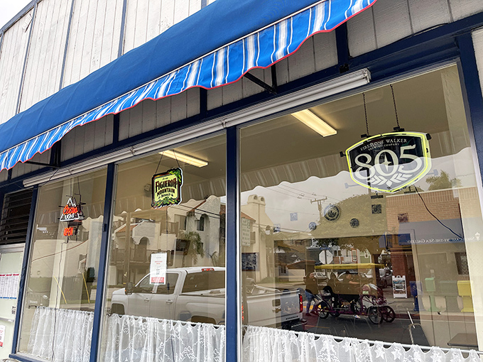 Blue and white awnings welcome seafood lovers to this Pismo Beach institution. Where the fish is as fresh as the ocean breeze.