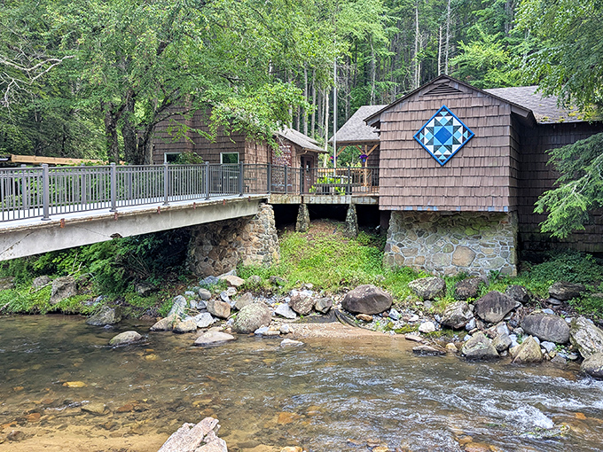 Rustic cabins perched beside a babbling brook offer a soundtrack more soothing than any white noise machine on the market.