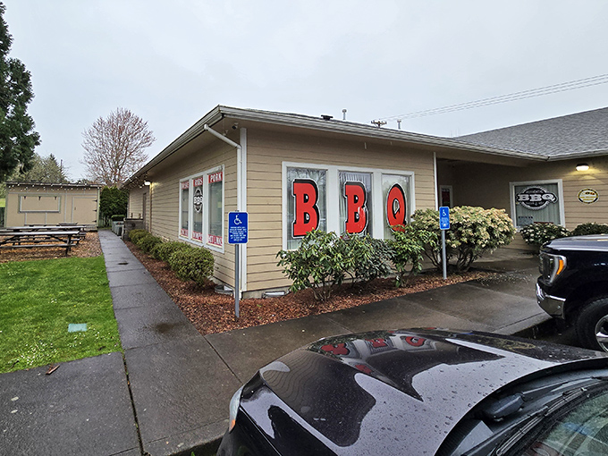No-nonsense barbecue served in a no-nonsense building. Roger That's simple exterior belies the complex flavors waiting inside.