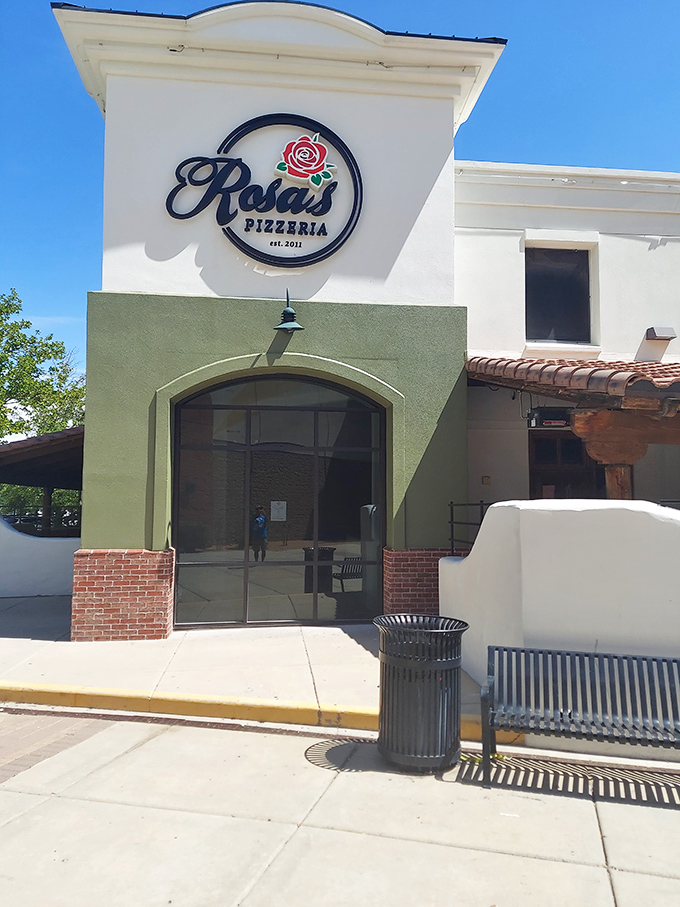 A rose by any other name wouldn't smell as delicious. Rosa's classic pizzeria facade hints at the authentic flavors waiting inside.