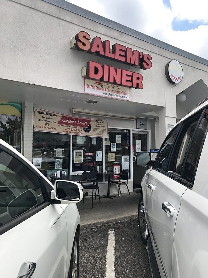 Salem's storefront might be simple, but those red letters promise complex flavors that have kept locals coming back for decades.