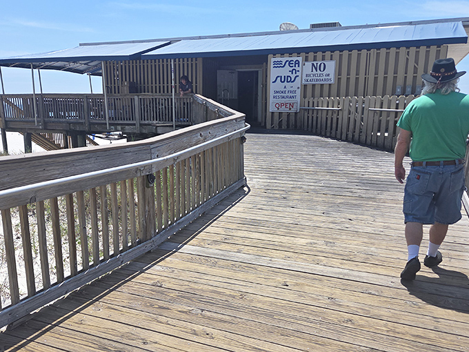 The boardwalk to Sea N Suds promises a journey to seafood nirvana. In Gulf Shores, the best restaurants keep their toes in the sand.