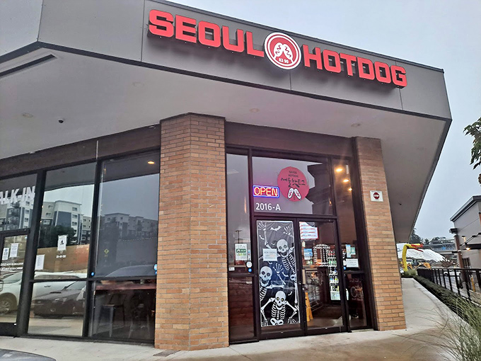 Behind these doors lies a world of Korean-style hot dogs – crispy, cheesy, and unlike anything you've tried before.