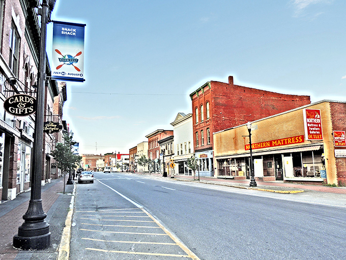 Main Street Skowhegan offers vintage charm with modern affordability. These historic brick buildings have witnessed decades of sensible Mainers.