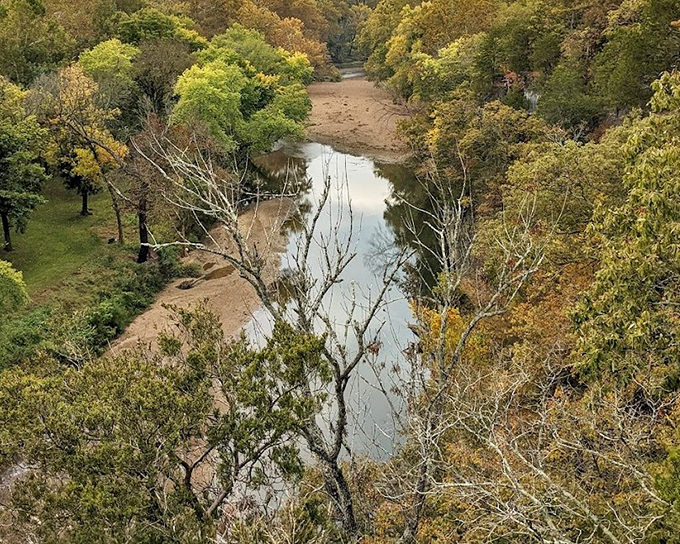 Peaceful waters reflecting the sky&mdash;St. Francois State Park's river scenes are like Missouri's version of meditation.