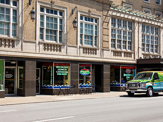 That classic Charleston architecture houses modern breakfast magic where every morning starts with downtown charm and exceptional coffee.
