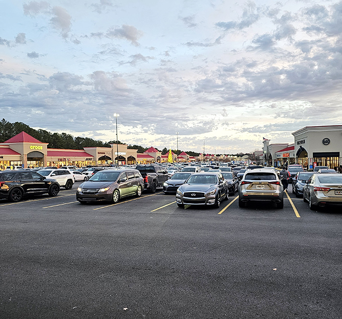 When the parking lot stays this busy, you know the deals inside are worth the trip.